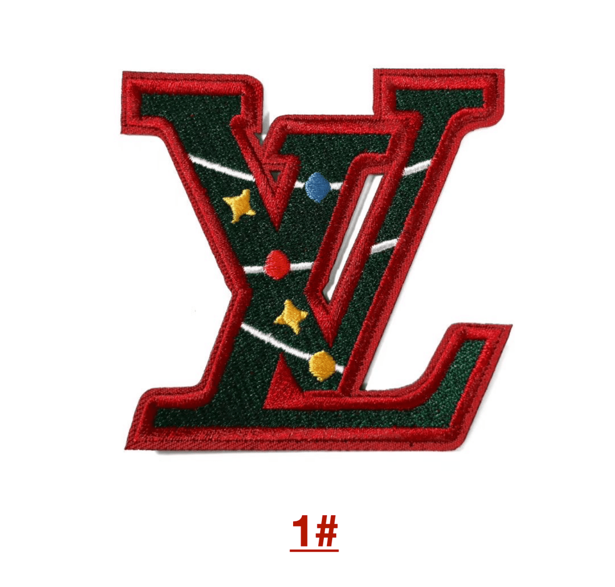 Embroidery LV Patches Custom Clothing Jackets for Christmas Gifts ...