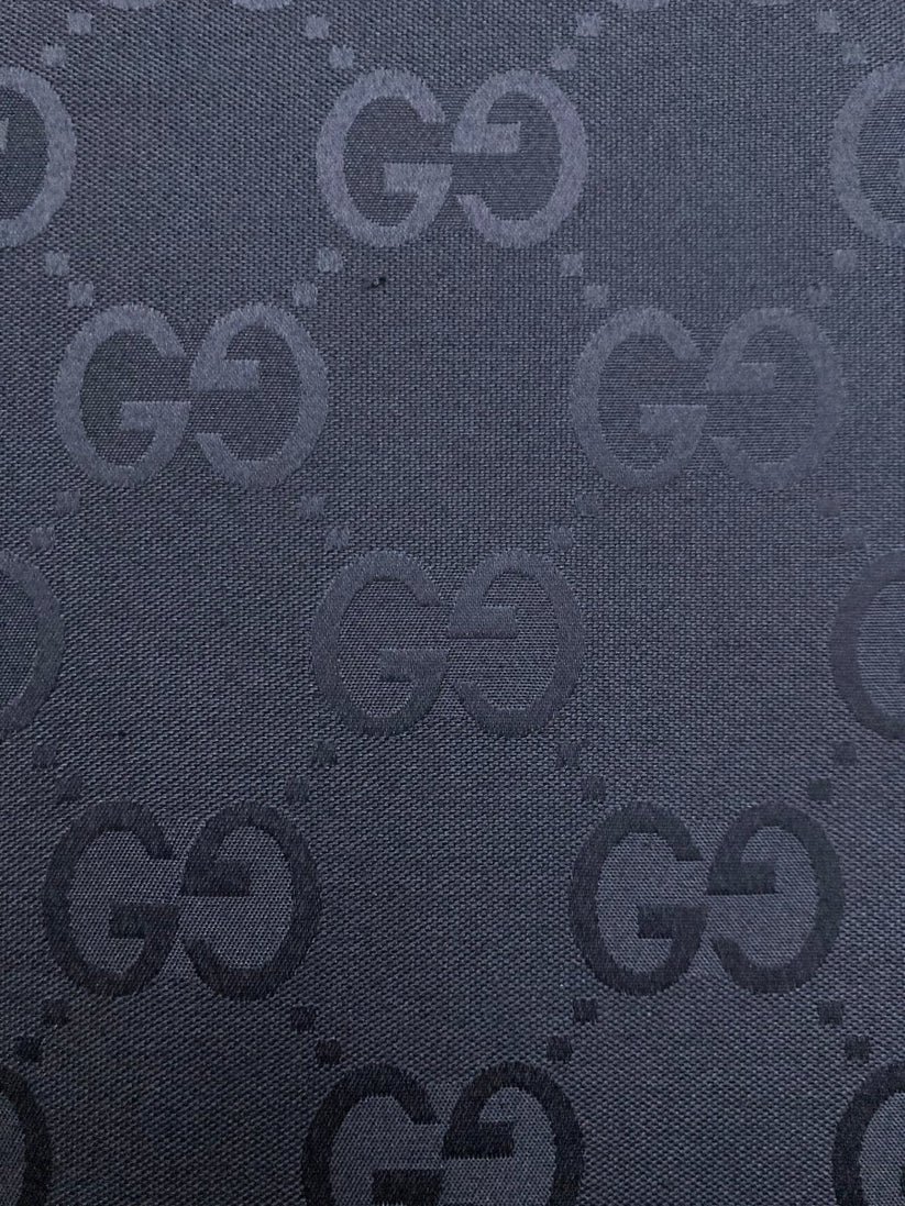 Handmade Custom Pure Black Gucci Jacquard Fabric for Clothing ...