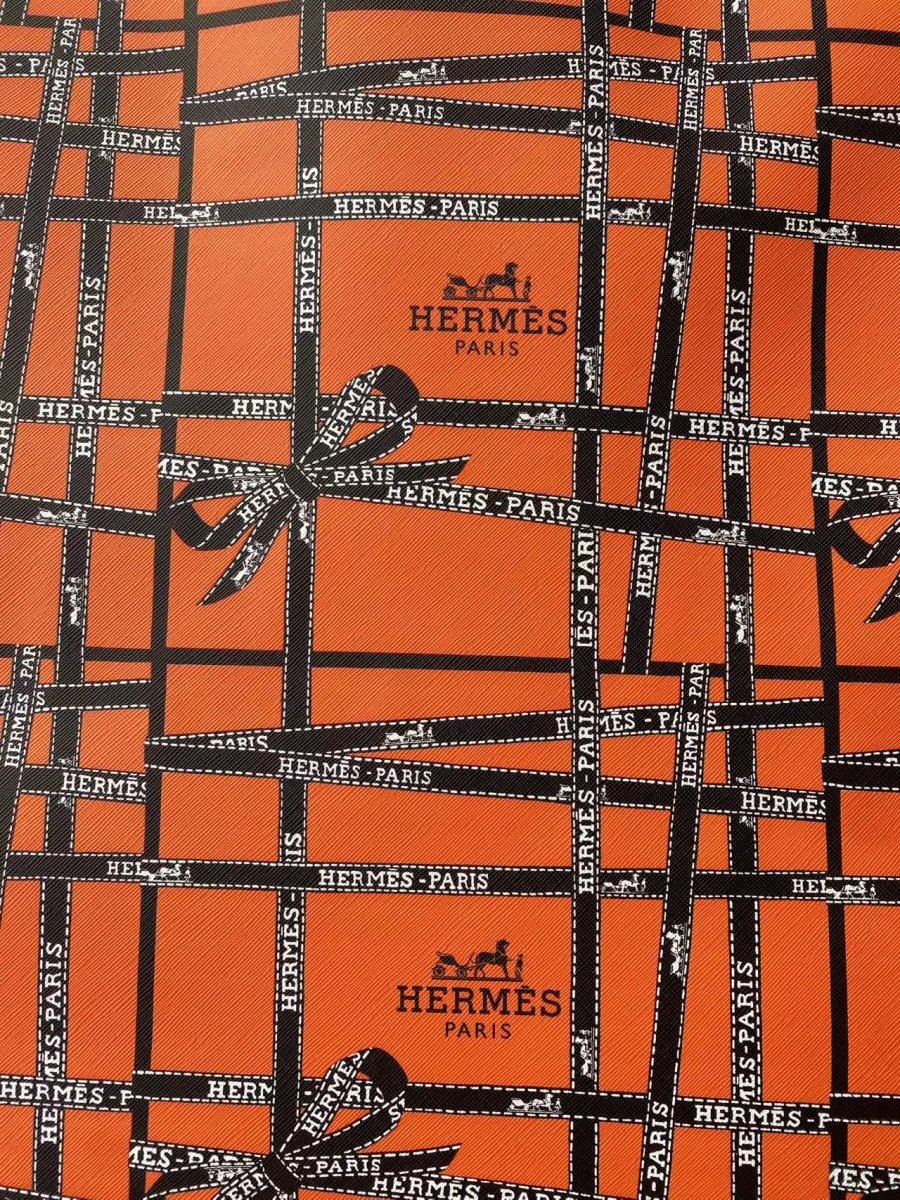 Hermes Designer Leather Sheet Sold by Yard - mingfabricstore